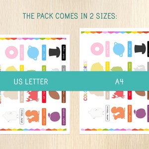 Colors Matching Game - English-spanish Worksheet - Bilingual Resource ...