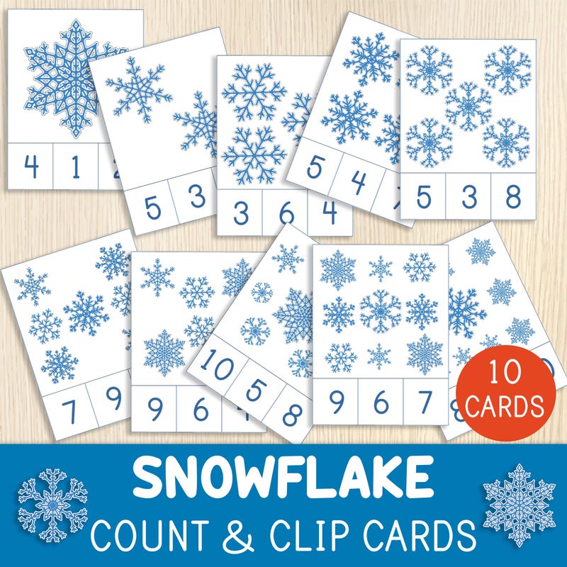 Snowflake Theme Numbers - Etsy