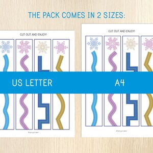 Snowflakes Scissor Skills, Winter Cutting Practice, Winter Cutting ...