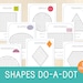 Shapes Do-a-dot Worksheets, 2D Shapes Dot Painting, Toddler, Preschool ...