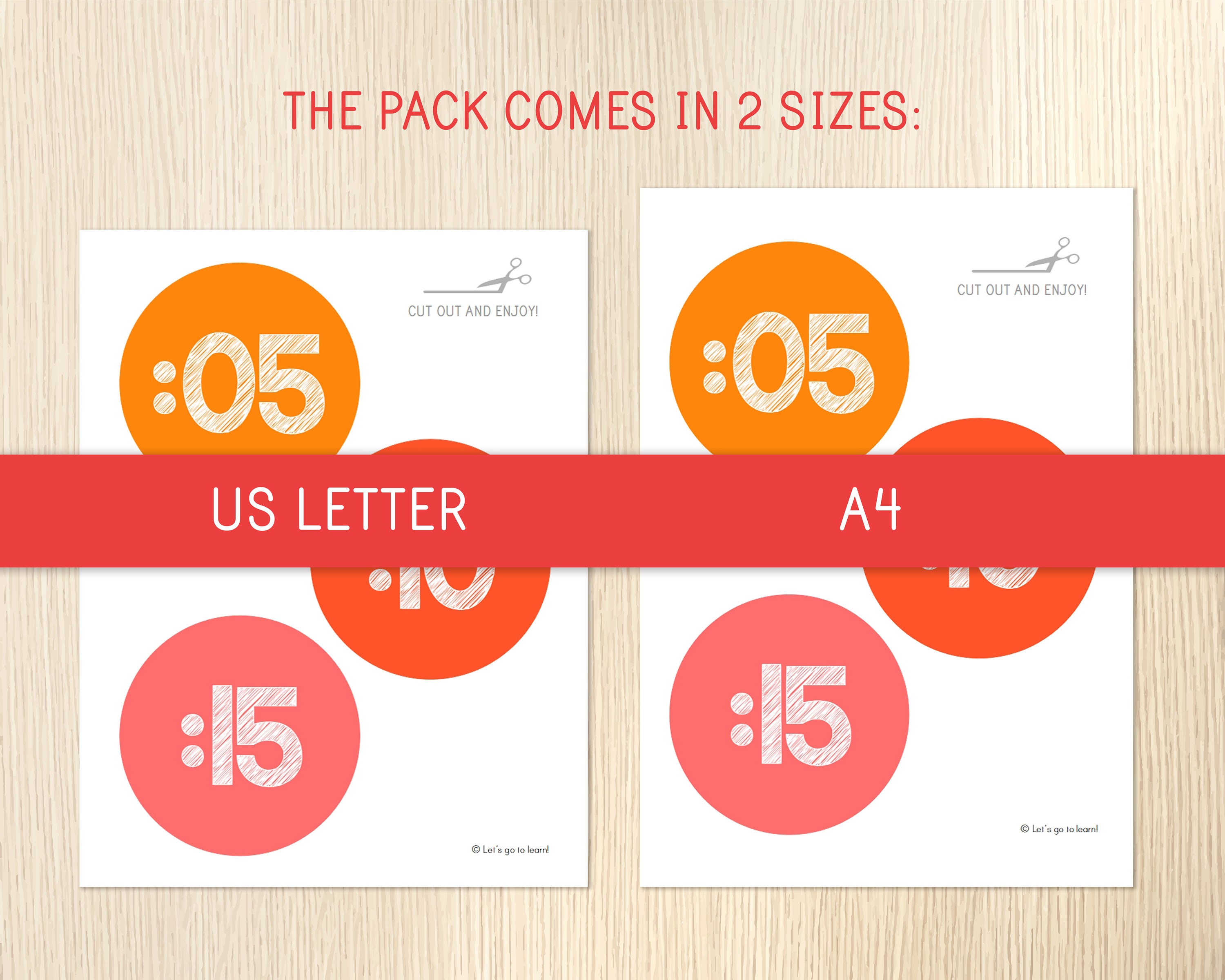 Clock Numbers and Labels Analog Wall Clock Classroom and - Etsy