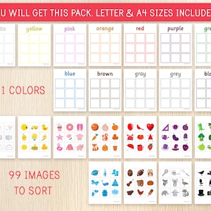 Color Sorting Activity - Toddler & Preschool Games - Colors Worksheets ...