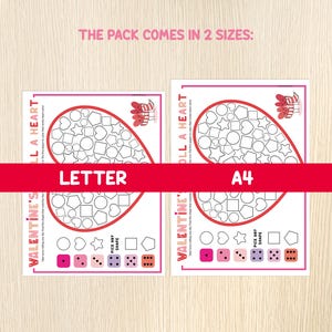 Valentine's Day Roll a Heart Game - Valentine's Day Activity - Dice ...