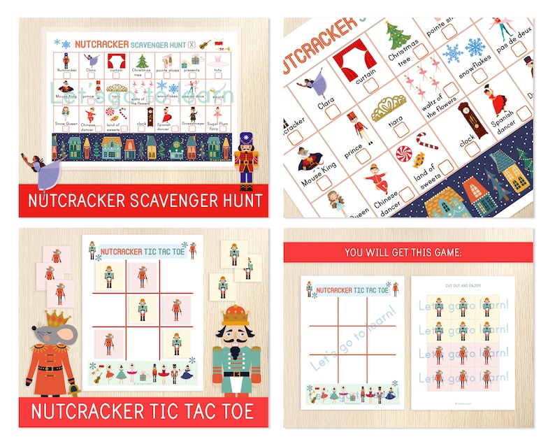 Nutcracker BUNDLE - Christmas Pack, Flashcards, Games, Coloring Pages ...