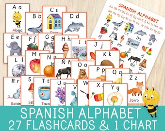 Spanish ABC Worksheets for Kids Preschool Kindergarten - Etsy