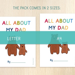 All About My Dad Book, Father's Day Gift, Birthday, Present for Dad ...
