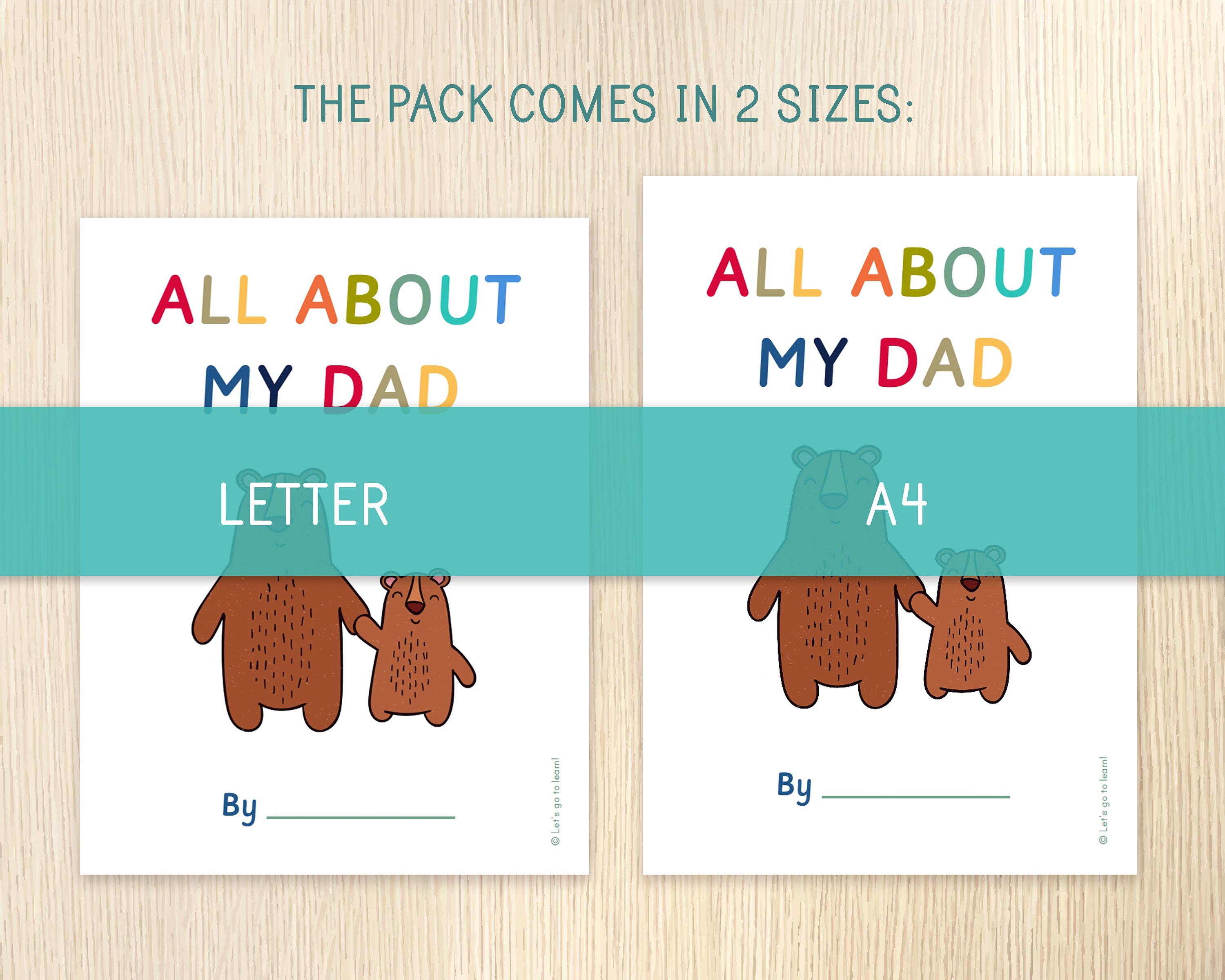 All About My Dad Book Father's Day Gift Birthday - Etsy
