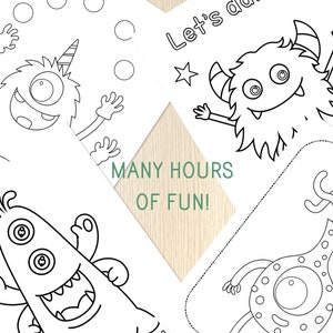 Monster Coloring Pages, 28 Printable Sheets, Toddler, Preschool ...