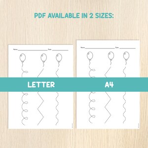 Preschool Line Tracing Worksheets Bundle - Pre-writing & Handwriting ...