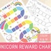 Unicorn Reward Chart - Sticker Chart - Toddler, Preschool - Potty ...
