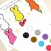 Easter Bunny Tail Color Matching Game, Pin the Bunny Tail, Colors ...