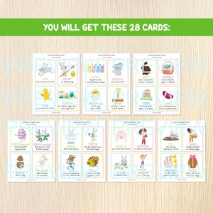 Easter Movement Cards - Easter Game - Toddler, Preschool & Kindergarten ...