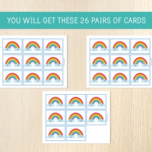 Rainbow Letter Matching Game, ABC Puzzles, Preschool, Kindergarten ...