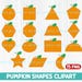 Pumpkin Shapes Clipart Set - 2D Shapes PNG - Fall, Autumn Pumpkins ...
