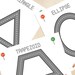 Shapes Tracing Road Mats, Math Busy Book, Geometry, Toddler, Preschool ...