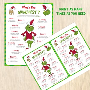 Whos the Grinchiest Game - Who's the Merriest Game - Christmas Game ...