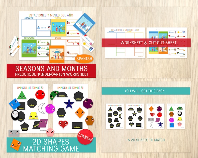 Spanish MEGA BUNDLE - Spanish Worksheets - Flashcards, Calendar ...