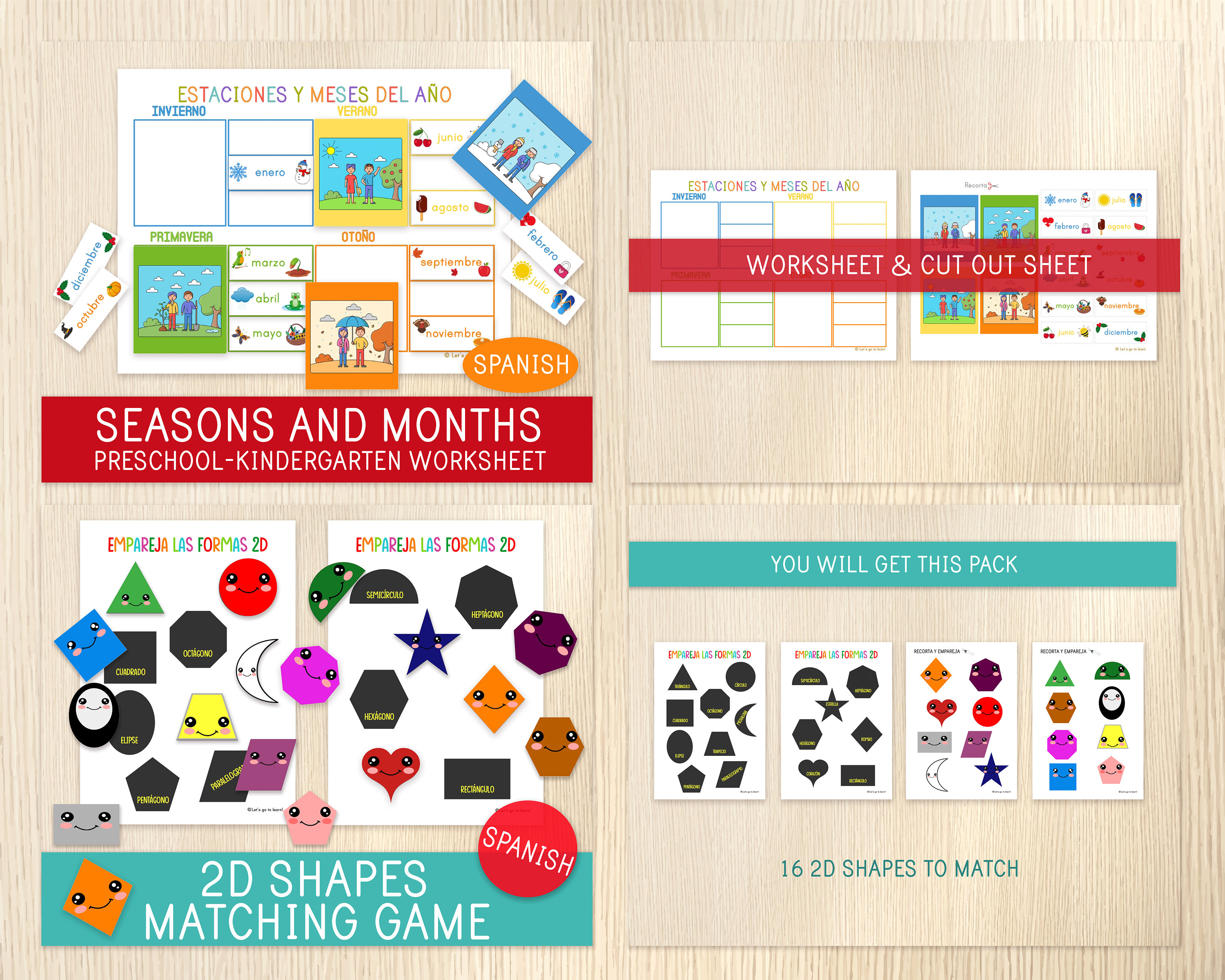 Spanish MEGA BUNDLE - Spanish Worksheets - Flashcards, Calendar ...