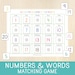 Number Words Clip Cards, Count and Clip Cards, Flashcards, Numbers 0-10 ...
