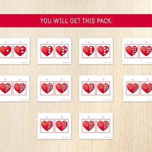 Valentine's Day Counting Activity - Valentines Day Number Matching ...