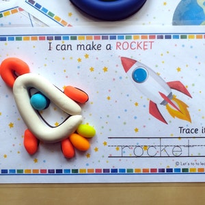 Space Playdough Mats, Play Doh Activity, Solar System Mat, Astronomy ...