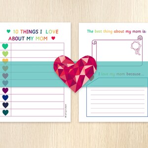 All About My Mom Book, Mother's Day Gift, Birthday, Present for Mom ...