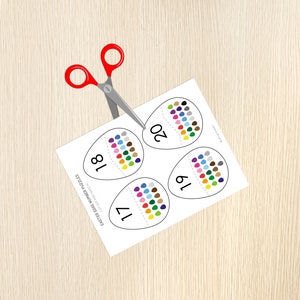 Easter Egg Number Matching - Easter Eggs Puzzles - Counting Activity ...