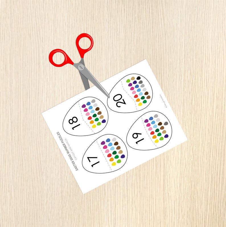 Easter Egg Number Matching - Easter Eggs Puzzles - Counting Activity ...