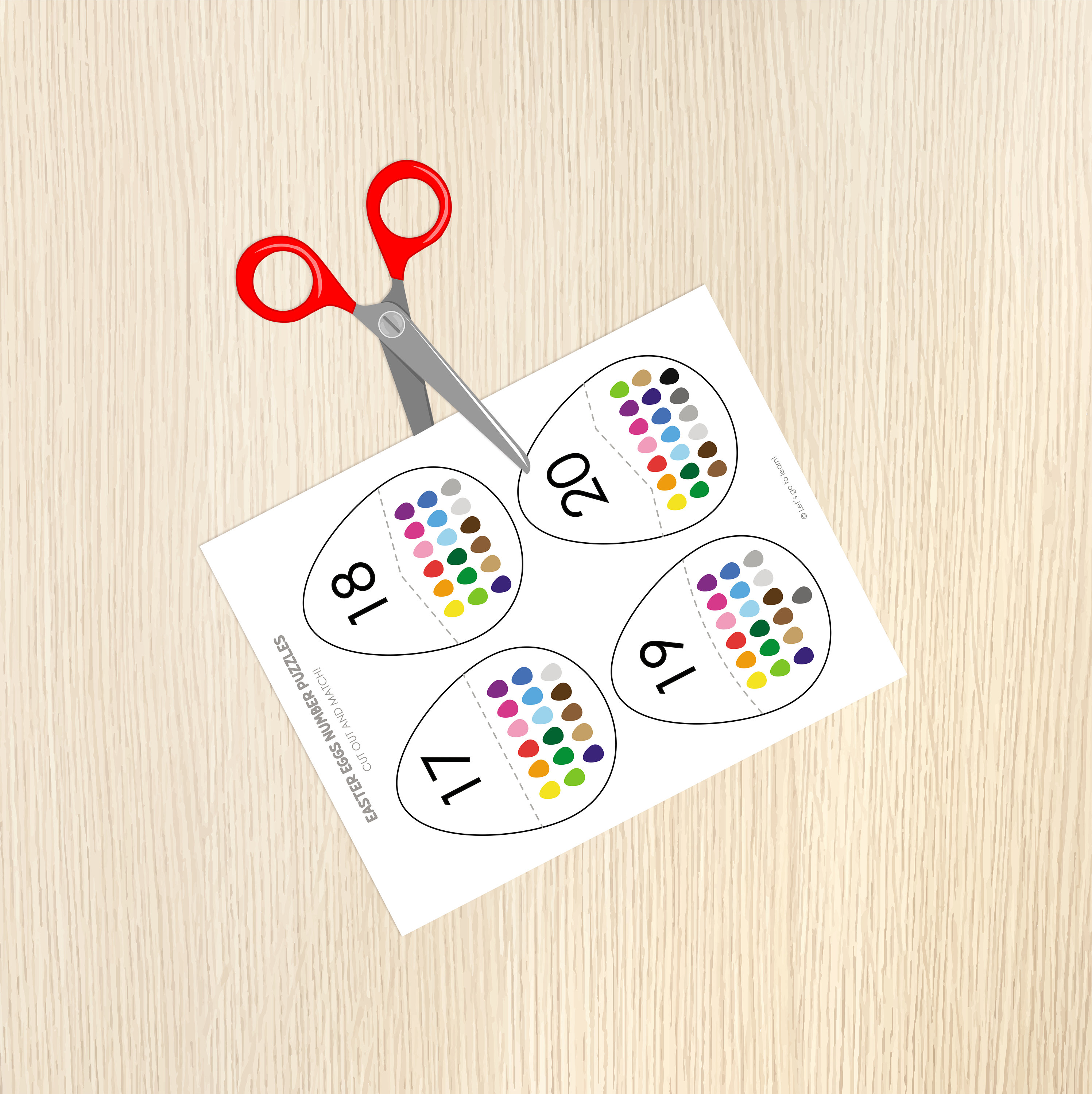 Easter Egg Number Matching - Easter Eggs Puzzles - Counting Activity ...