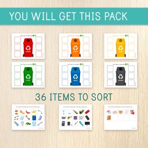 Waste Sorting Activity, Garbage Sorting, Trash, Rubbish, Recycling Game ...