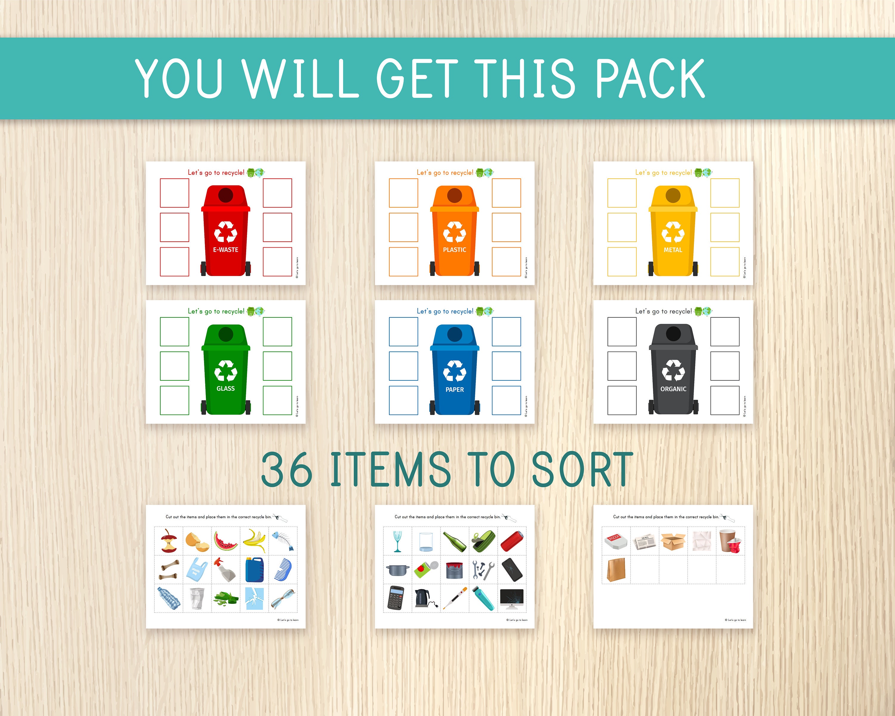 Waste Sorting Activity Garbage Sorting Trash Rubbish - Etsy