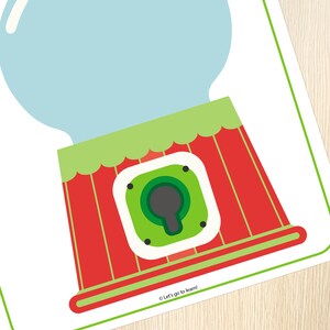 Gumball Machine Counting Game, Counting Activity, Numbers, Preschool ...