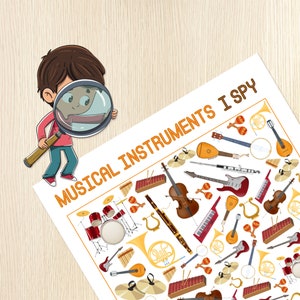 Musical Instruments I Spy Games, Counting Activity, Look and Find ...