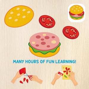 Food Cut and Glue Worksheets - Fast Food Activity - Preschool ...