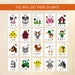 Farm & Farm Animals Snap Cubes Mats - Connecting Cubes Mats - Preschool ...