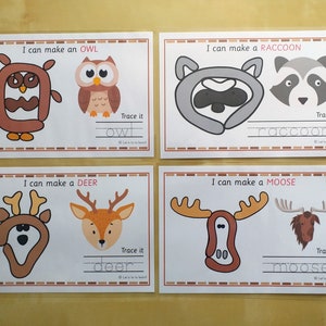 Forest Animals Playdough Mats, Play Dough Activities, Preschool ...