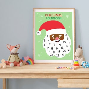 Cuenta regresiva de Navidad, Calendario de Adviento, Barba de bola de ...