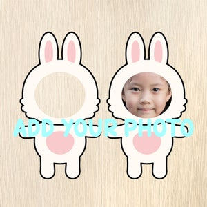 Easter Bunny, Add Your Photo Activity for Kids, Easter Craft, Preschool ...
