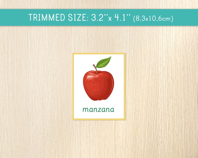 Fruit Flashcards in SPANISH- Spanish Vocabulary - Spanish Resources for ...