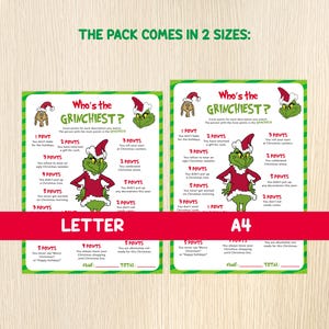 Whos the Grinchiest Game - Who's the Merriest Game - Christmas Game ...