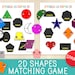 Shapes Flashcards in SPANISH 2D Shapes Preschool - Etsy