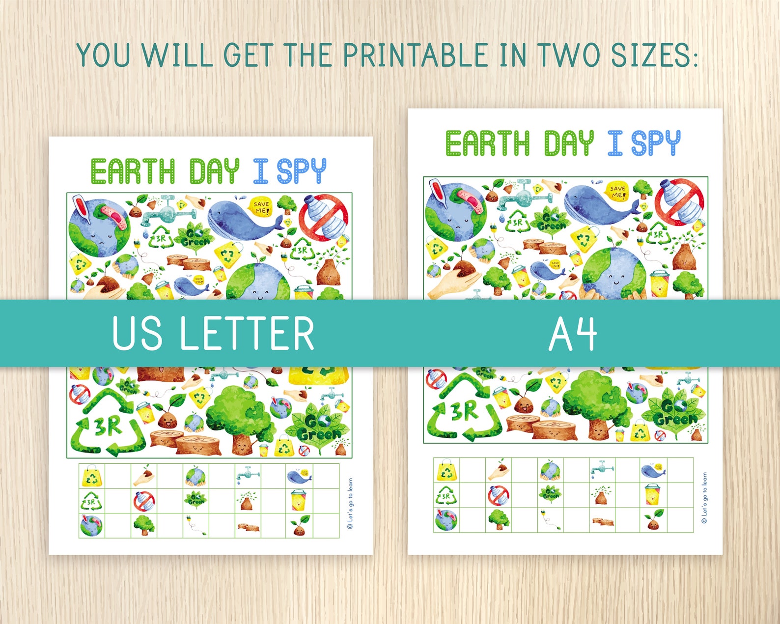 Earth Day I Spy - 2 Printable Games - Look & Find - Counting Game ...
