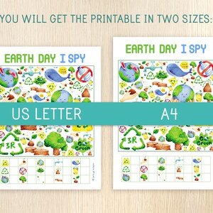 Earth Day I Spy - 2 Printable Games - Look & Find - Counting Game ...