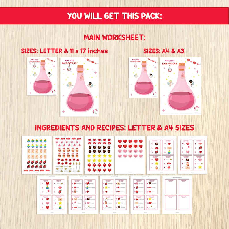 Love Potion Making Game, Counting Activity, Numbers, Math Centers ...