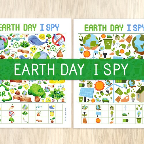 Spring I Spy 2 Printable Games Look and Find Counting Game - Etsy