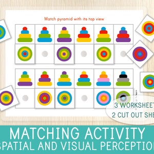 Spatial and Visual Perception Worksheets, Concentration, Attention ...