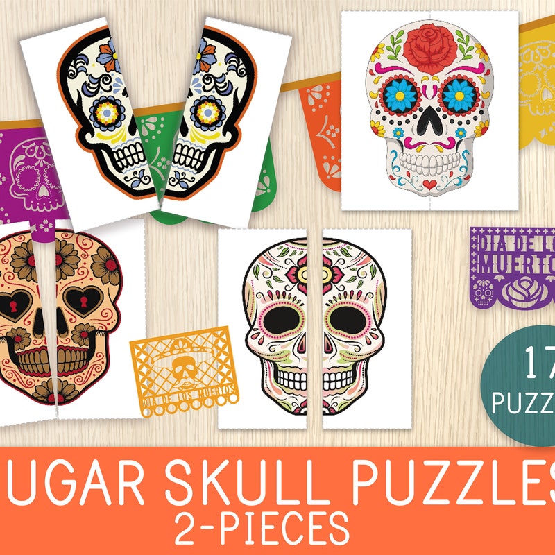 Sugar Skull Puzzle - Etsy