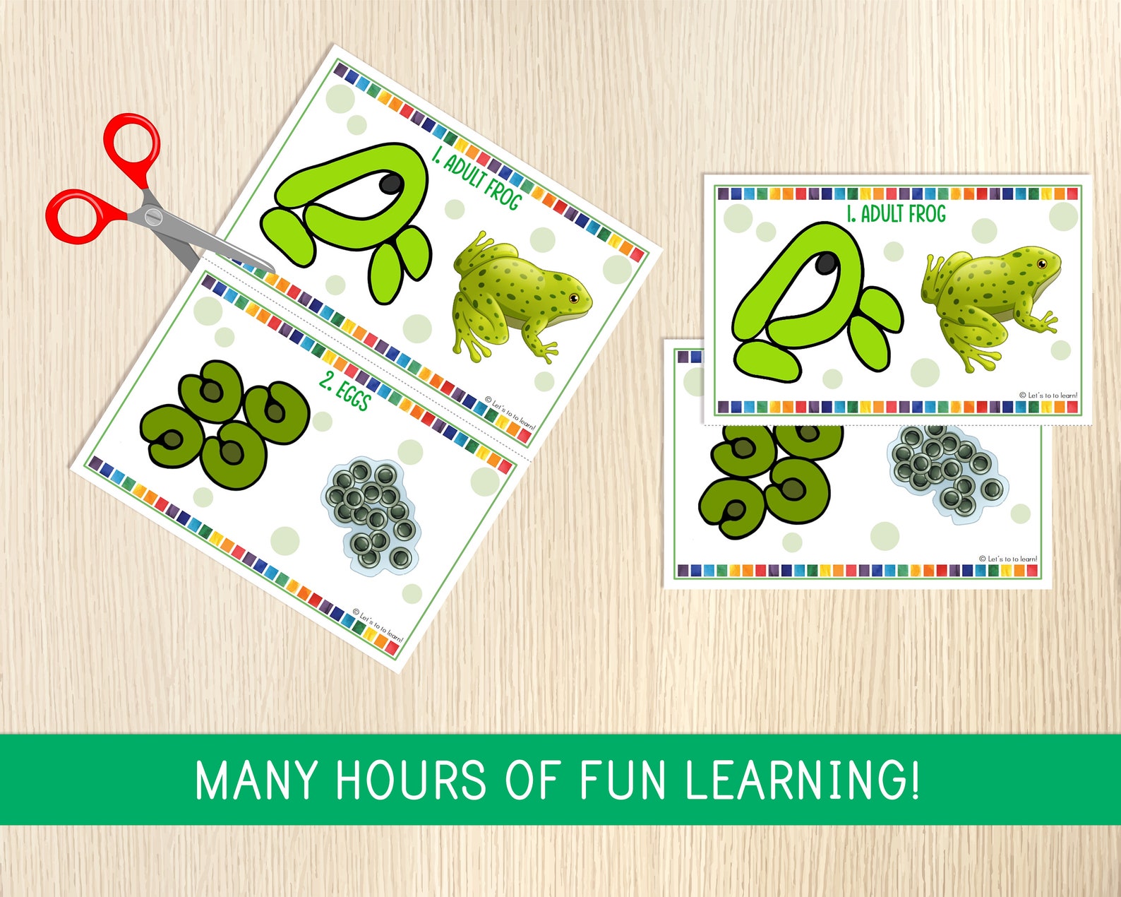 Frog Life Cycle Playdough Mats, Play Doh Activity, Preschool Game, Pre ...