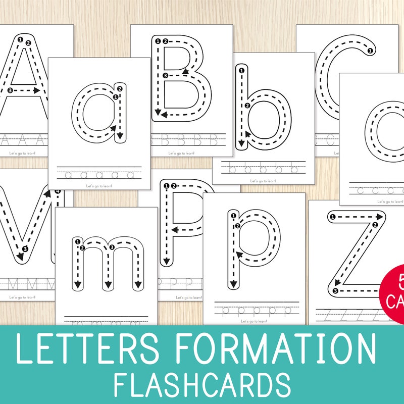 2345 Abcd Response Cards - Etsy Canada
