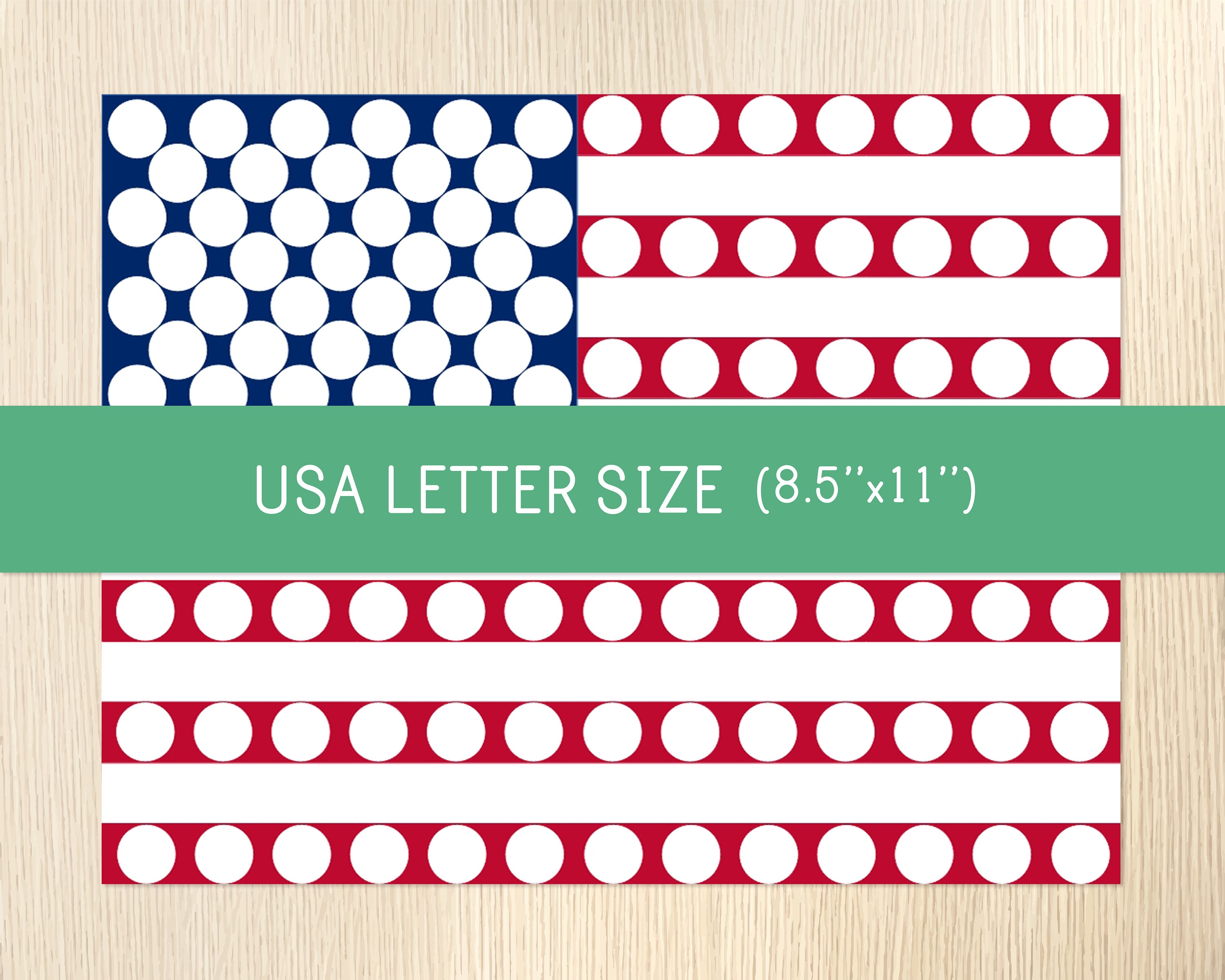USA Flag Do-a-dot Activity, 4th of July, Independence Day Party Craft ...